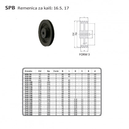 Remenica SPB 250-1 | 6700 | Ami.RS